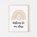 Boho Rainbow Welcome Signs Set of 4 Class Decor Classroom - Etsy