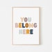 Classroom You Belong Here Signs Affirmation Station Classroom Decor ...