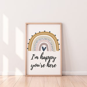 Boho Rainbow Welcome Signs Set of 4 Class Decor Classroom Decor Rainbow ...