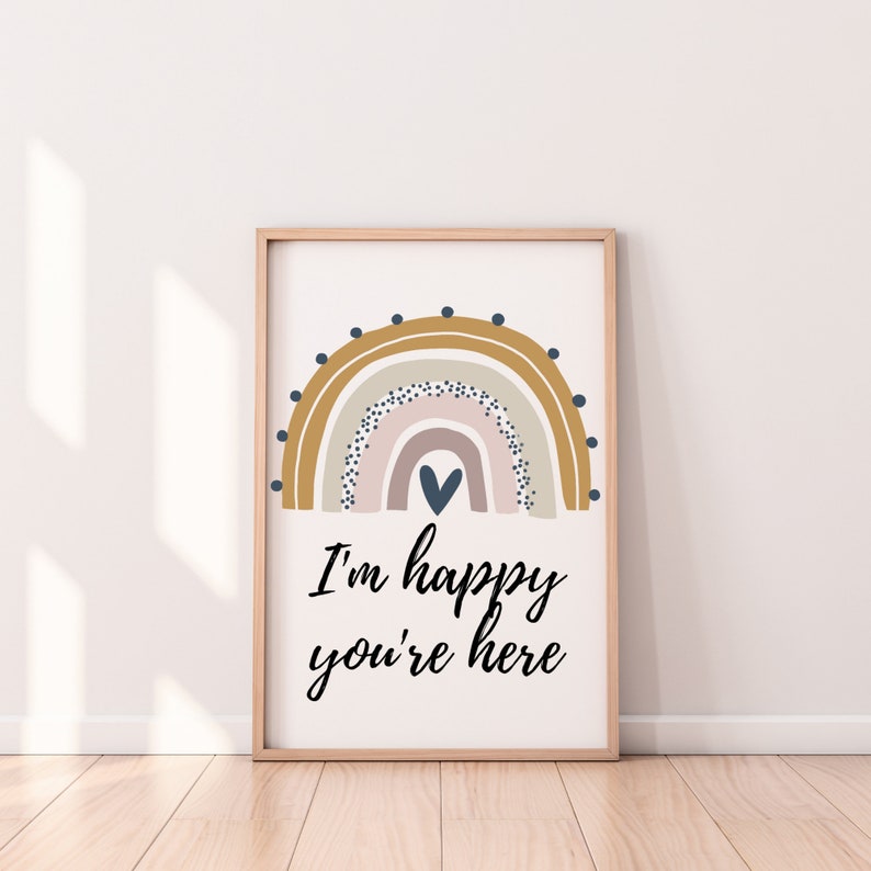 Boho Rainbow Welcome Signs Set of 4 Class Decor Classroom - Etsy