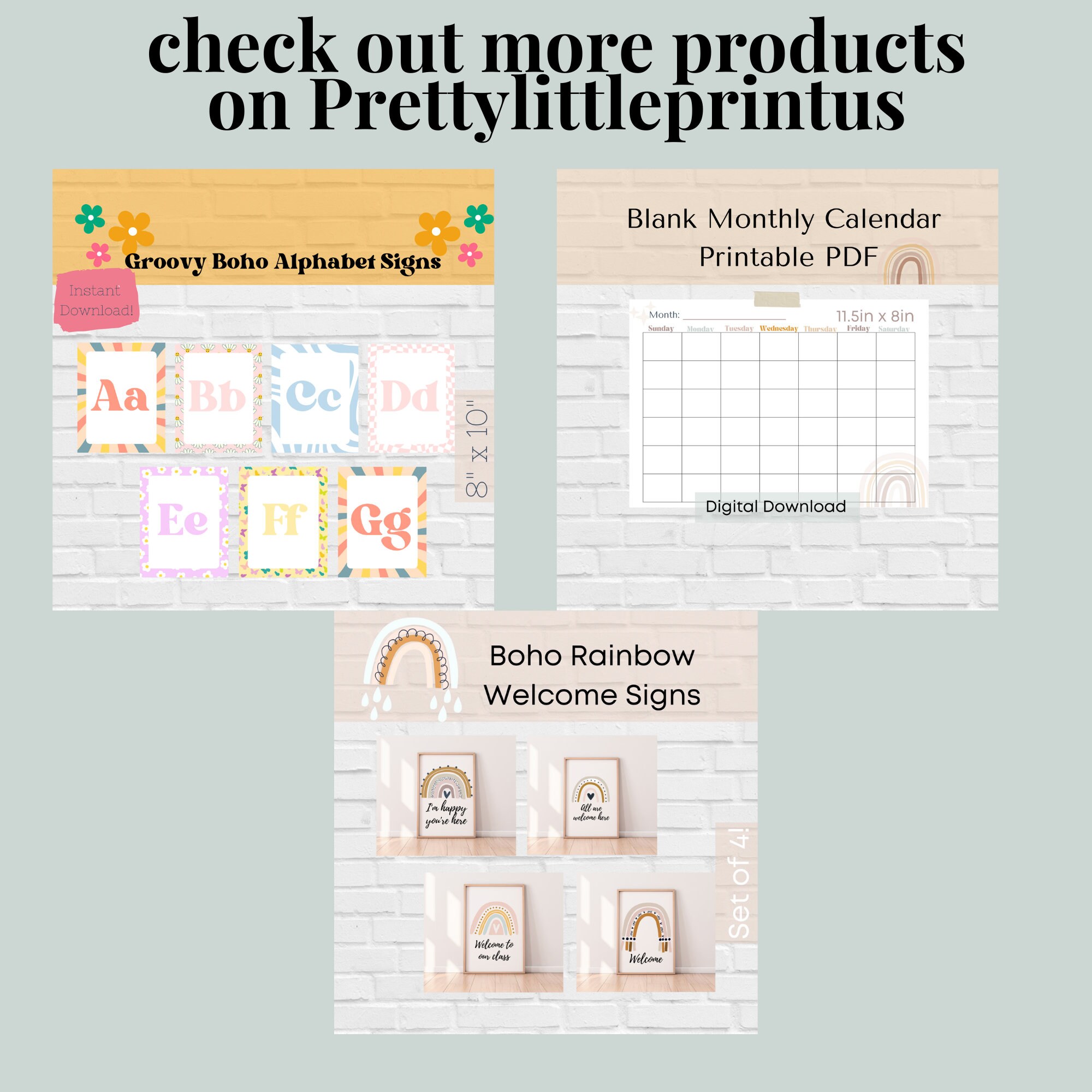 Groovy Boho Name Tags Editable in Powerpoint Class Decor Back to School ...