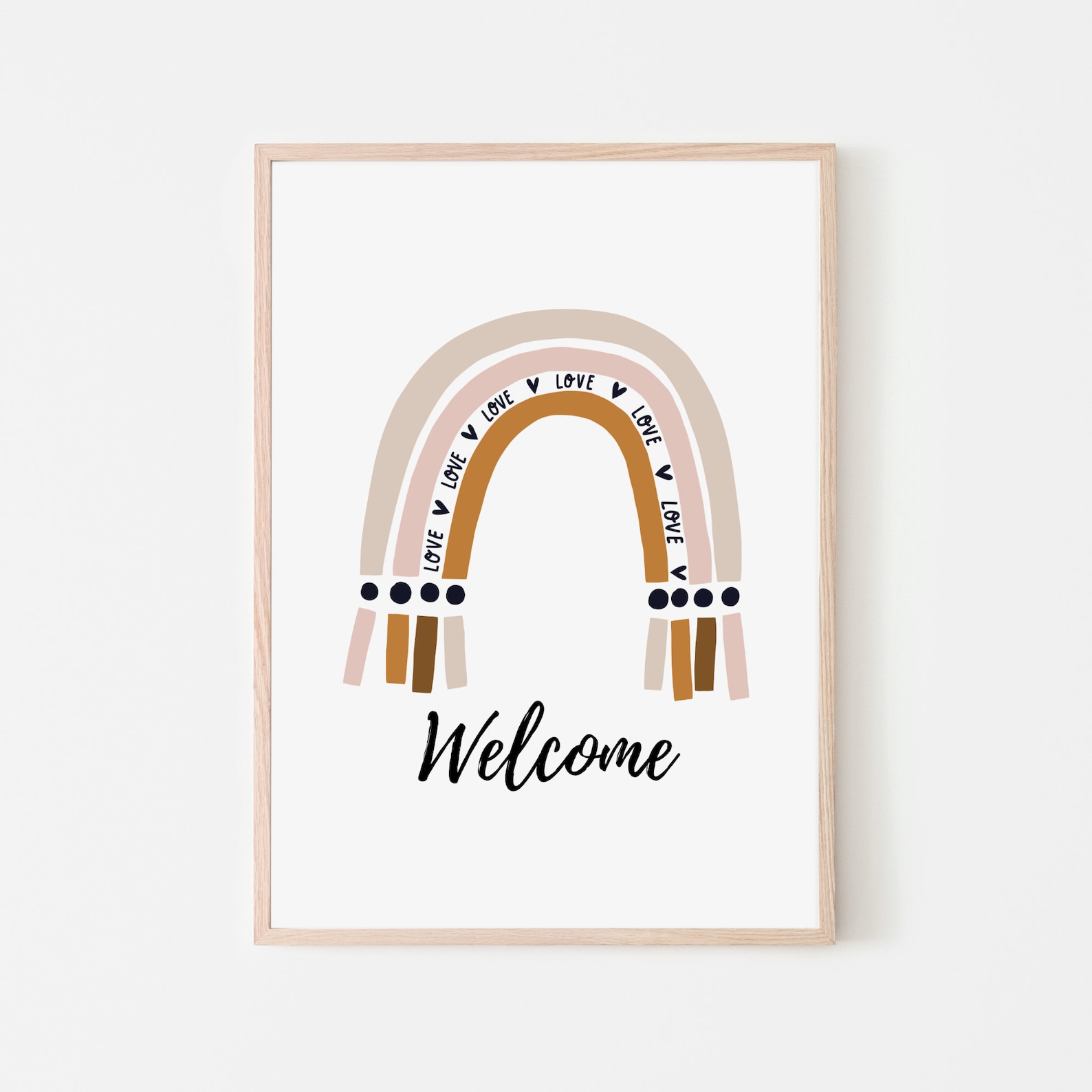 Boho Rainbow Welcome Signs Set of 4 Class Decor Classroom - Etsy