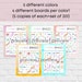 Spring Themed Bingo Cards | Instant Download | Watercolor Bingo Cards ...