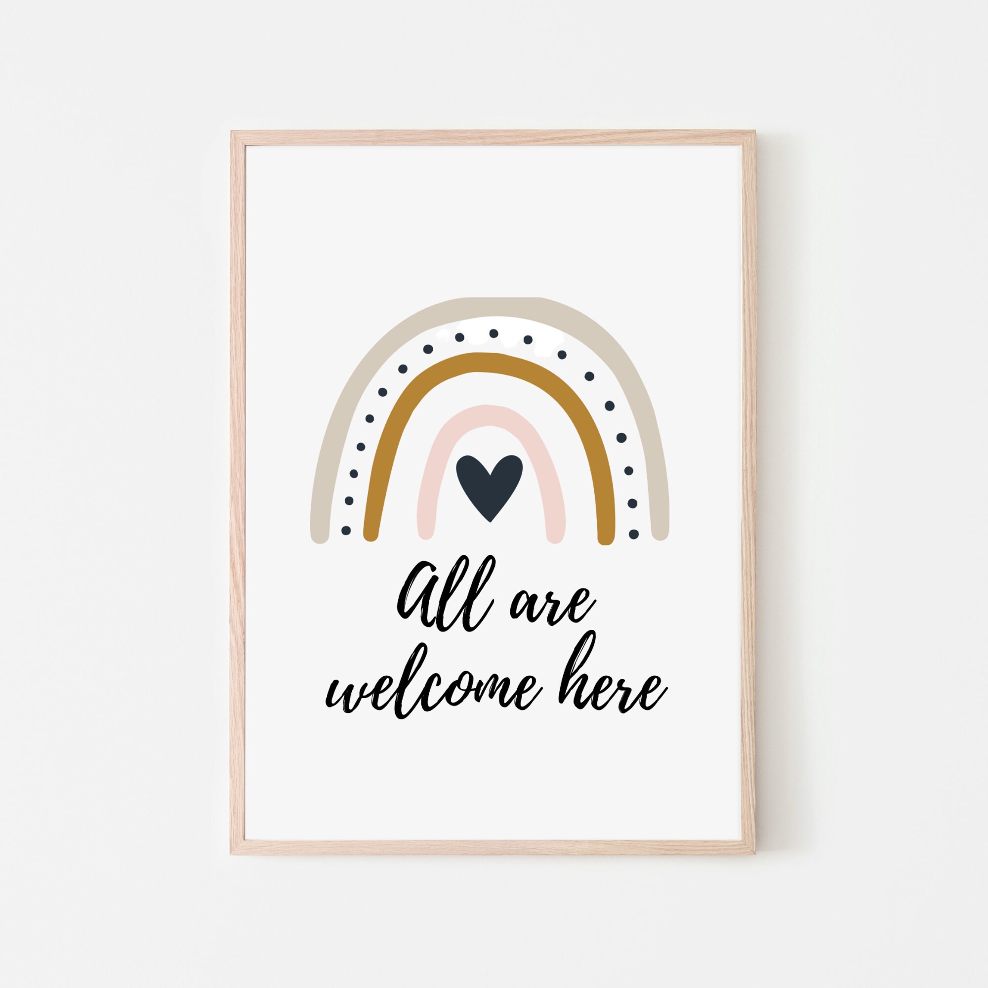 Boho Rainbow Welcome Signs Set of 4 Class Decor Classroom - Etsy