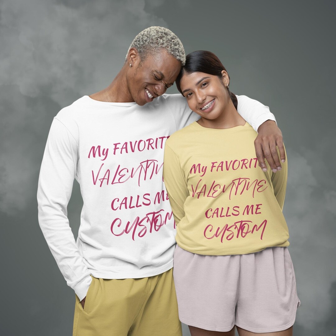 Custom Valentines Day Shirt, Valentine Shirt, Couple Tee, Personalized T-shirt, Anniversary Gift ...