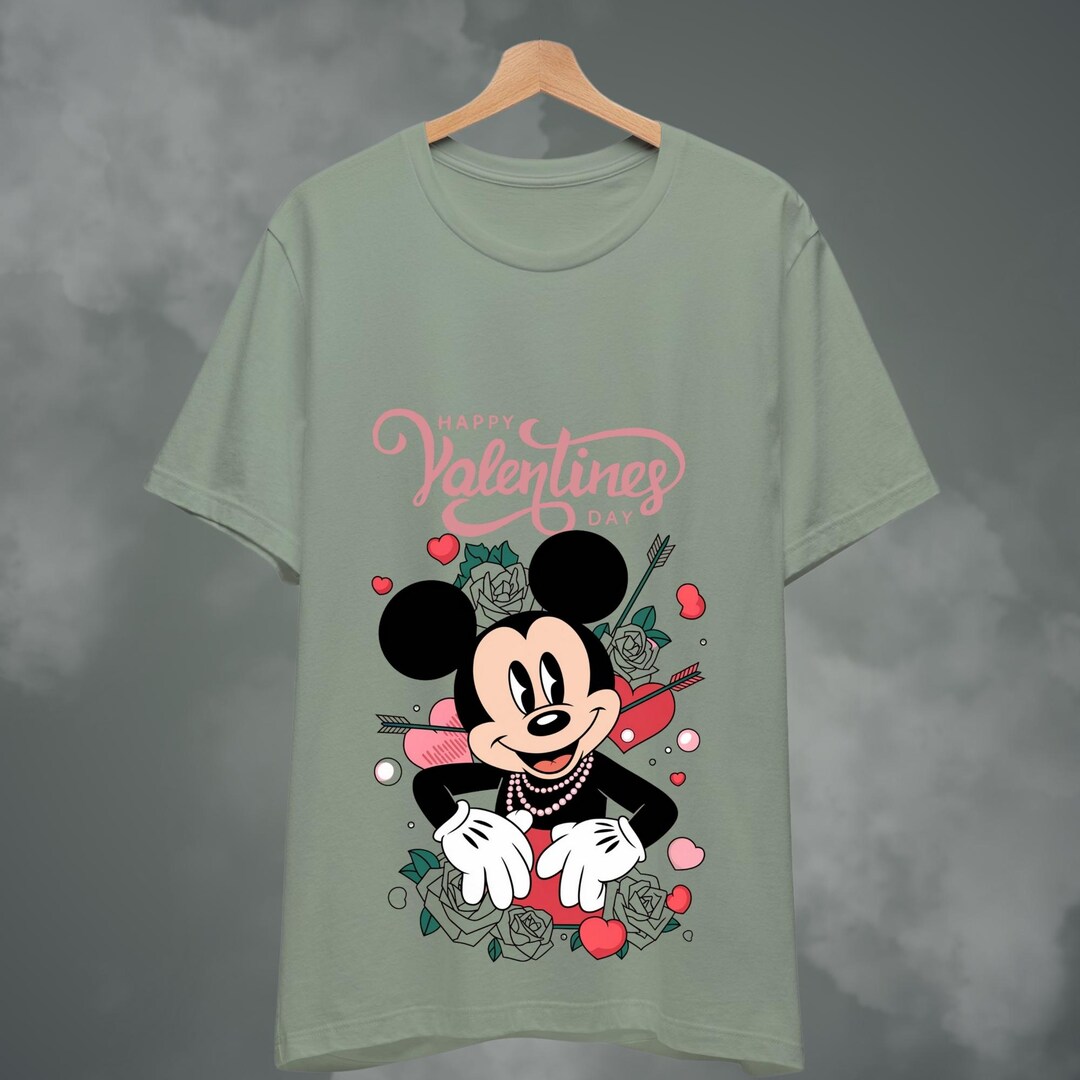 Mickey Mouse Happy Valentines Day Shirt, Matching Couple Shirt ...