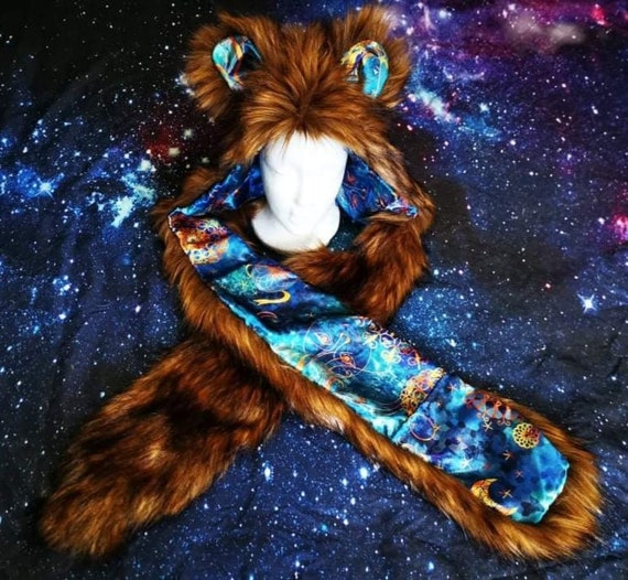 Galaxy Wolf Spirit Hood