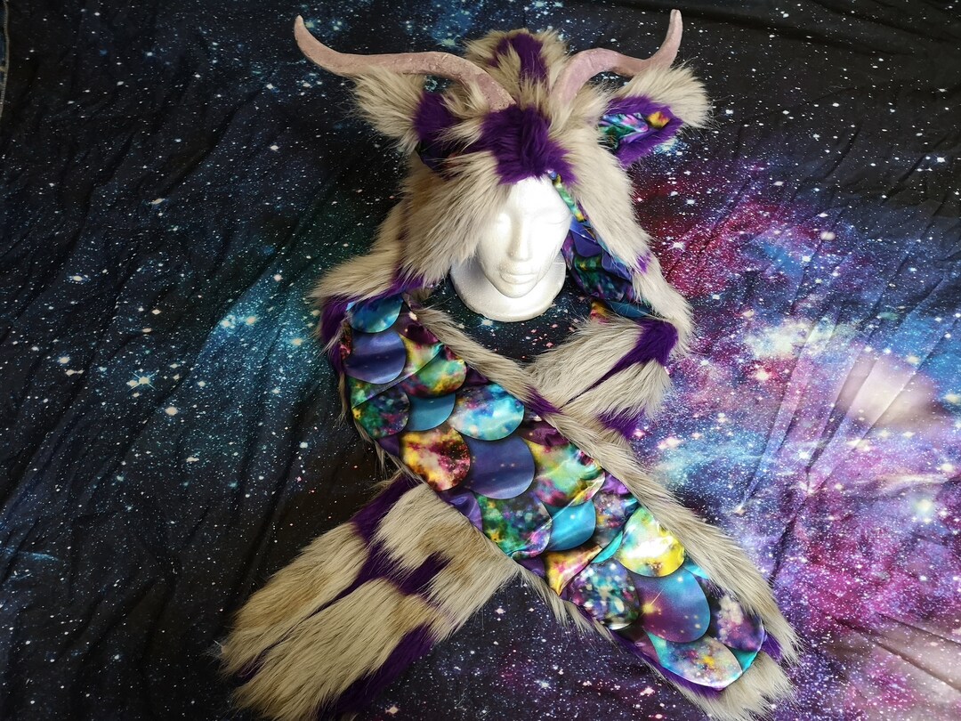 Lila Drache-Geist Tier Haube - Etsy Österreich