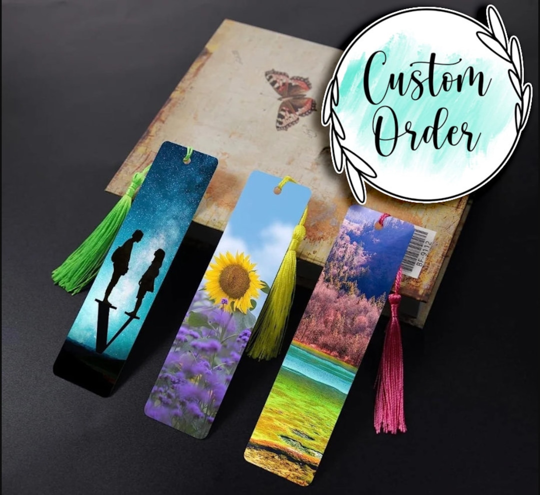 Personalized Aluminum Bookmarks Custom Order, Personalized Bookmarks ...