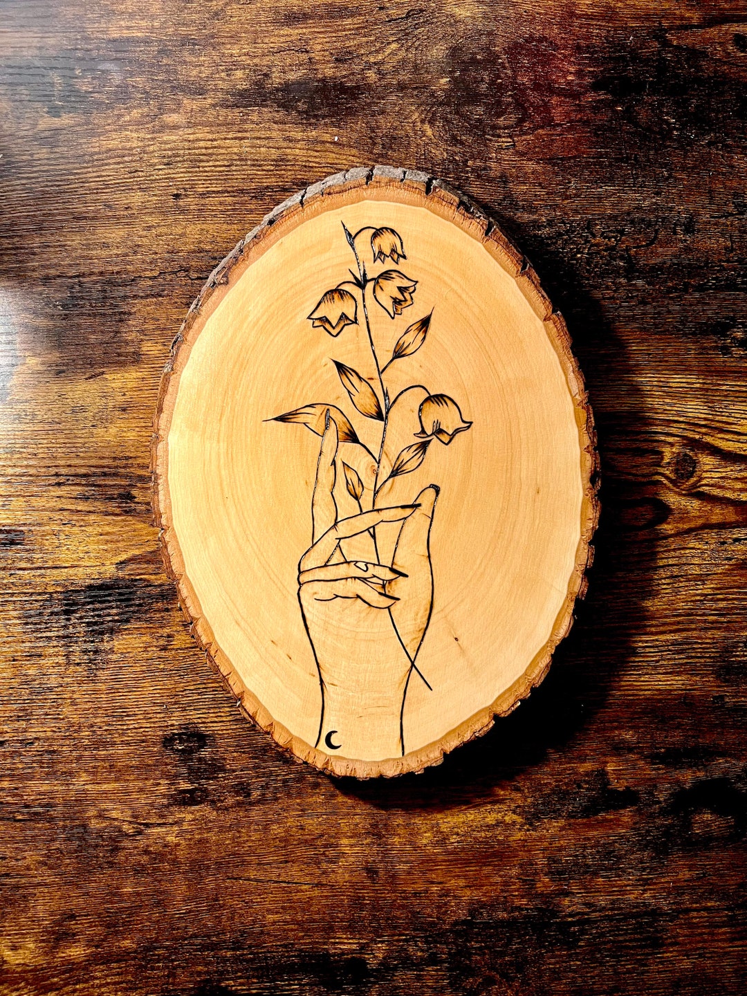 Lilly of the Valley - Celestial Art, Handmade, Woodburning, Pyrography ...