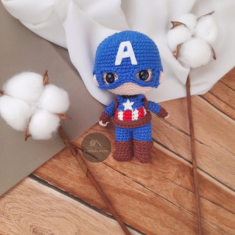 Hero Crochet Pattern Captain Removable Mask and Shield - Etsy