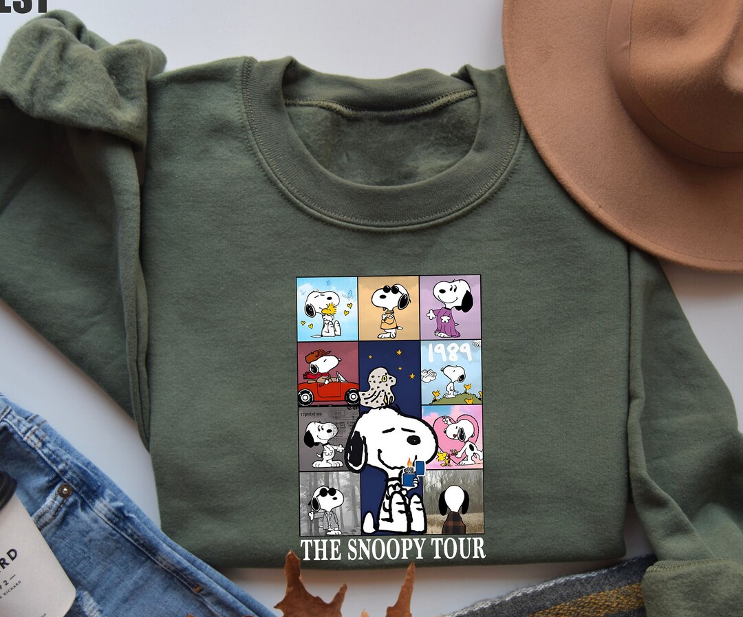 The Snoopy Taylor Swift Era Tour Sweatshirt the Snoopy Tour - Etsy