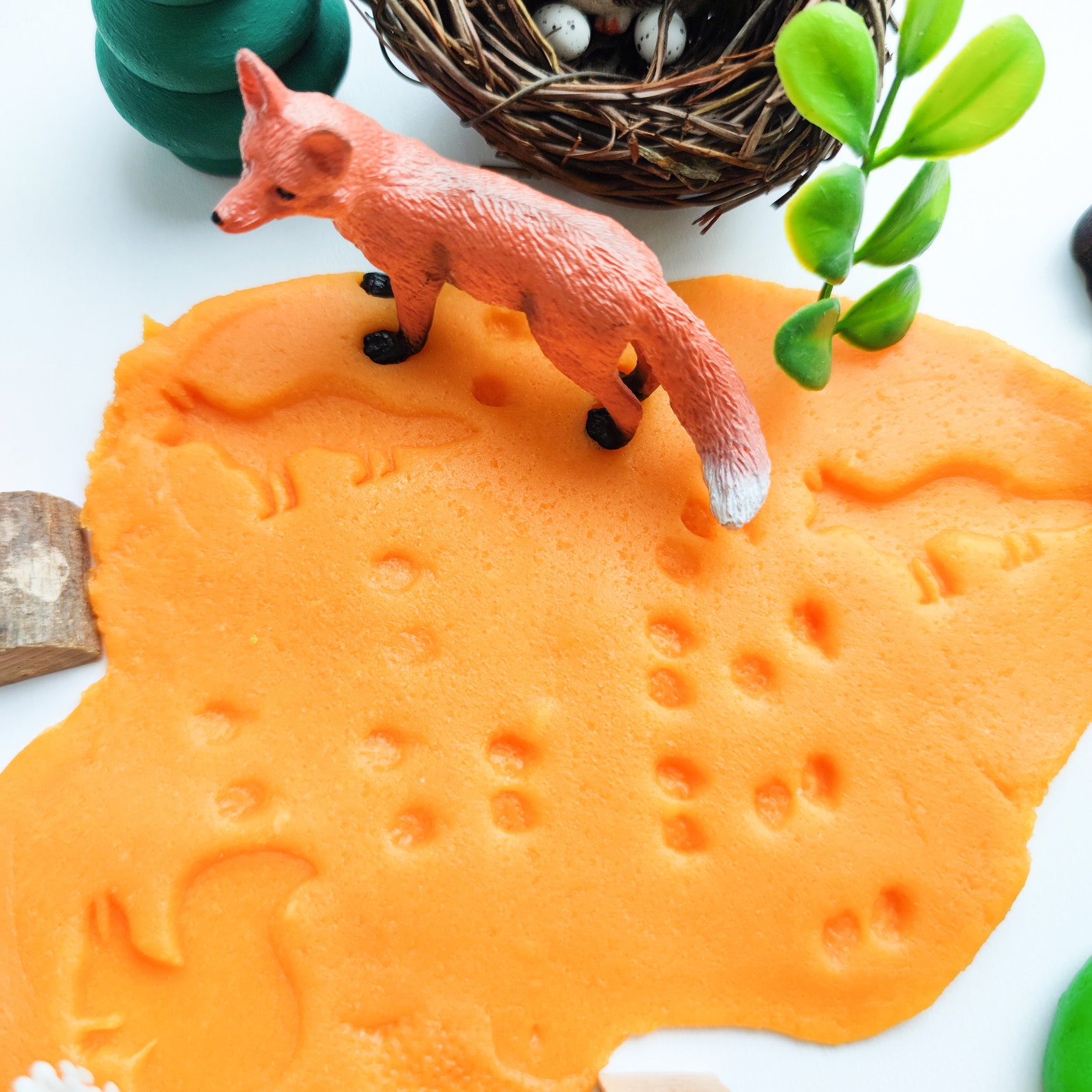 Fox Play Dough Kit. Fall Sensory Activity for Kids. Play Dough - Etsy