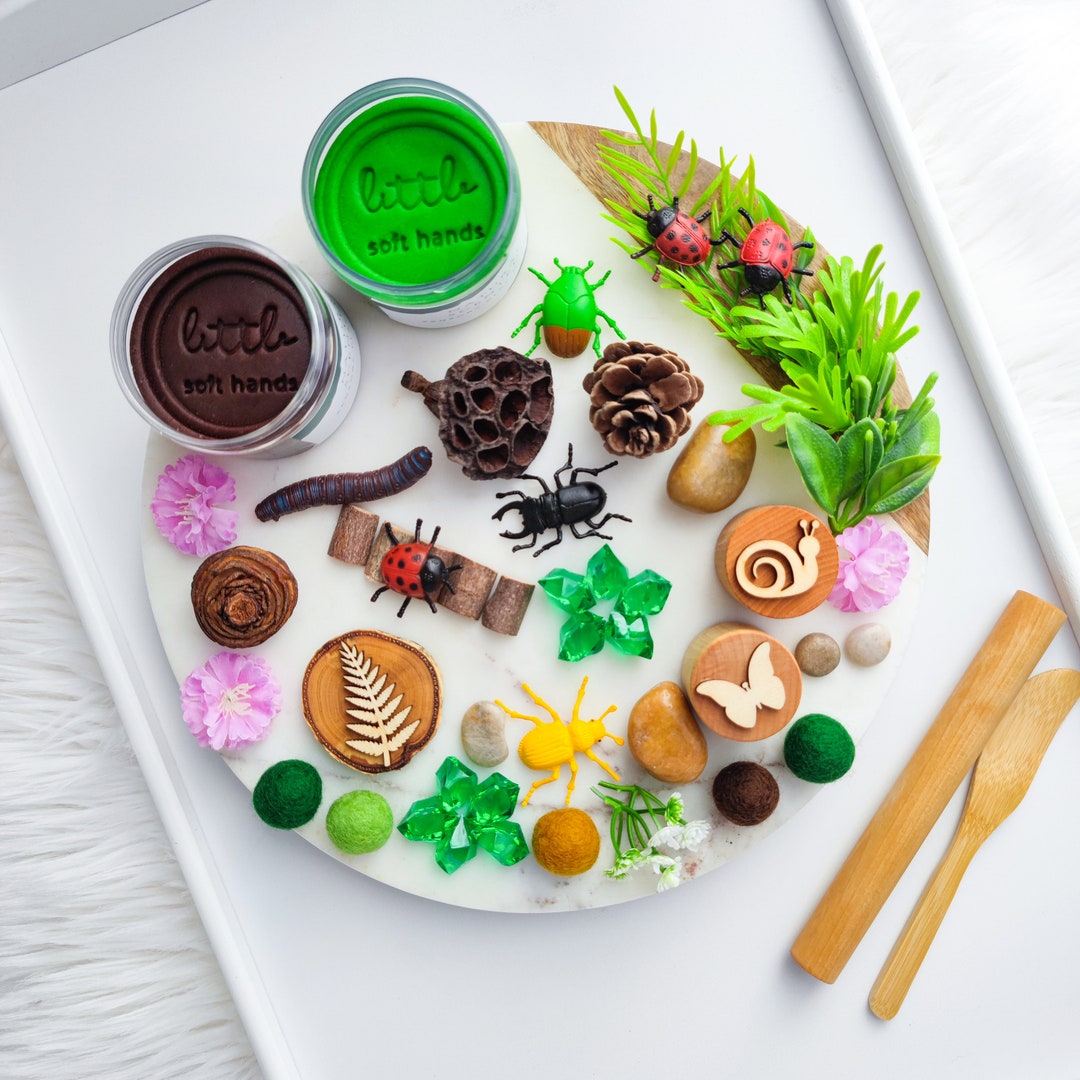 Garden Bugs Sensory Play Dough Kit. Minibeast-themed Kid's Birthday ...