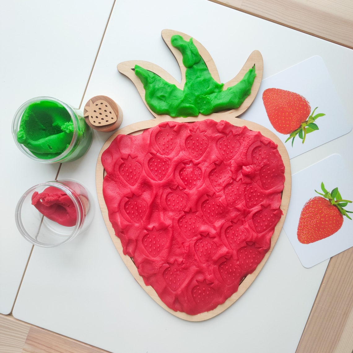 Strawberry Sensory Play Tray Sorting Tray for Kids Tinker - Etsy