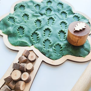 Tree-shaped Sensory Play Tray for Nature Studies. Wooden Board for Kids ...