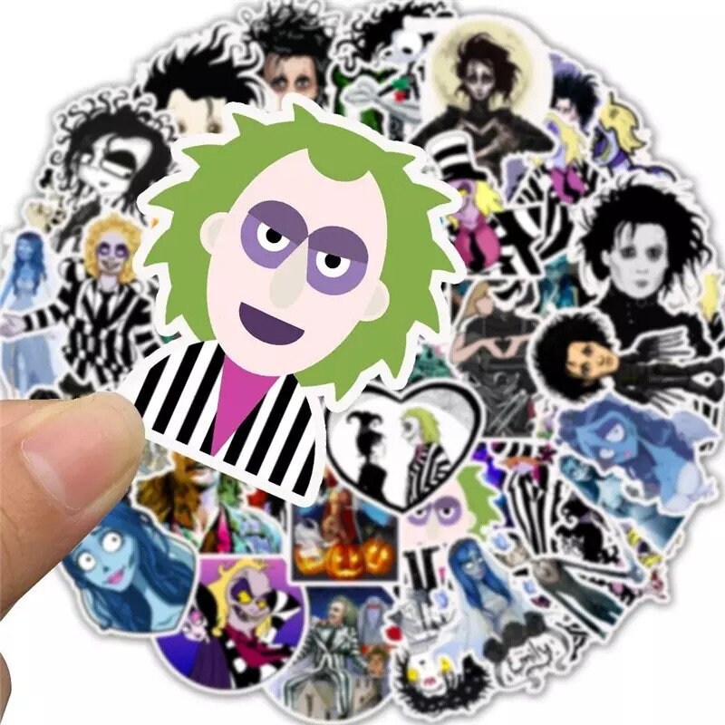 Tim Burton Inspired Stickers DIY Classic Movie Horror Stickers for ...