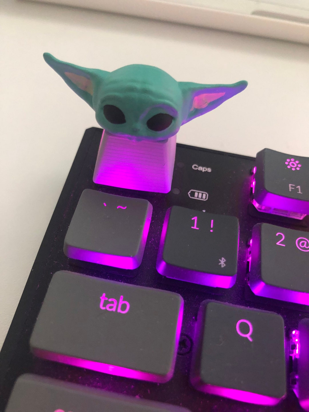 3D Printed Baby Yoda Keycap - Etsy