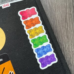 Rainbow Gummy Bears Sticker - Etsy