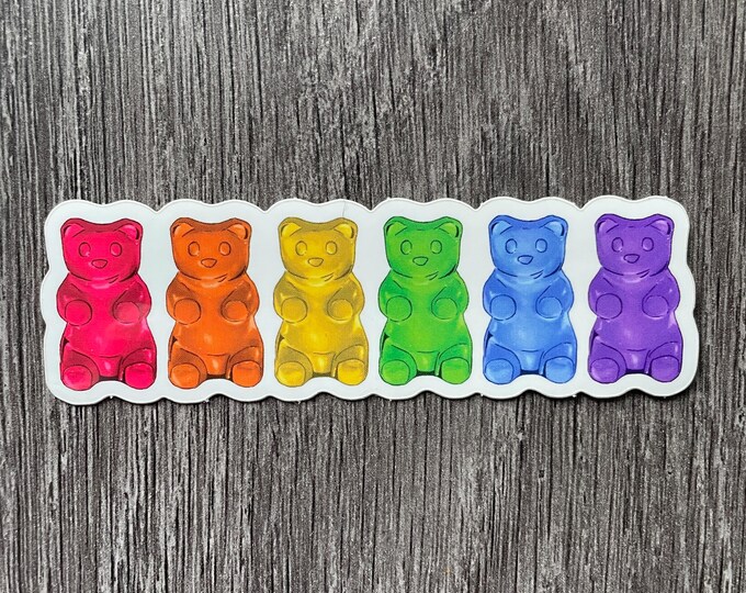 Gummy Worm Sticker Transparent Sticker Vinyl Sticker Waterproof Candy ...