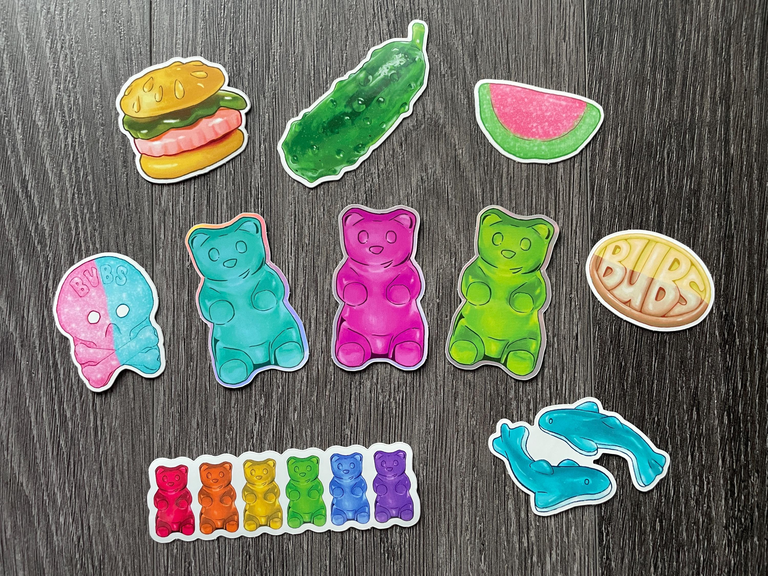 Rainbow Gummy Bears Sticker - Etsy