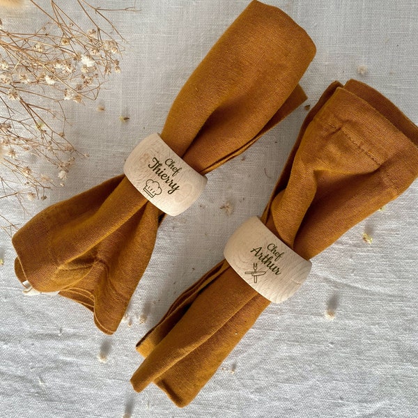 Rond de serviette personnalise - Etsy France