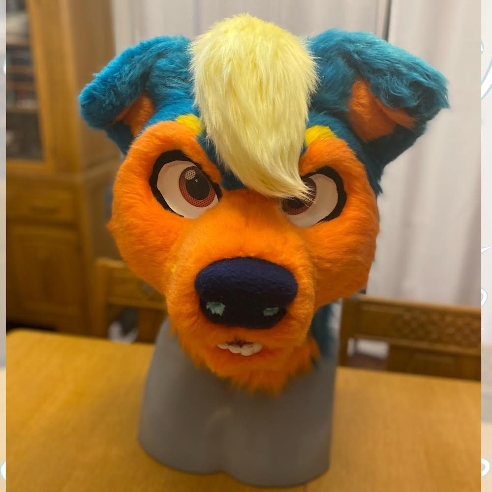 TROPICOLLIE the Tropical Collie Dog Fursuit Premade Head - Etsy