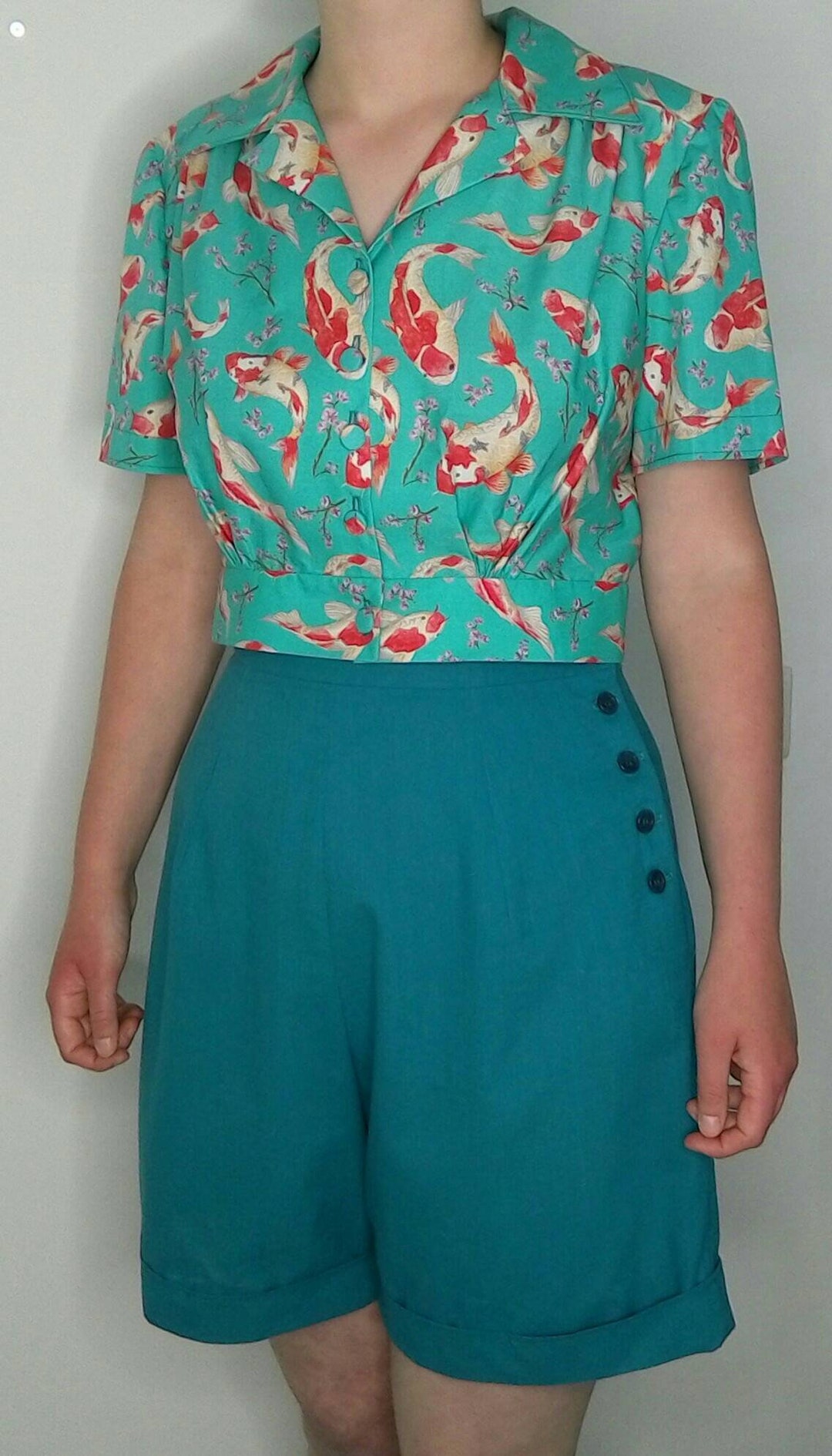 Women's Shorts // Made to Order, Size 10-16, Vintage Style Wide Leg ...