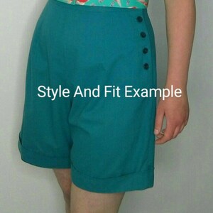 Women's Shorts // Made to Order, Size 10-16, Vintage Style Wide Leg ...