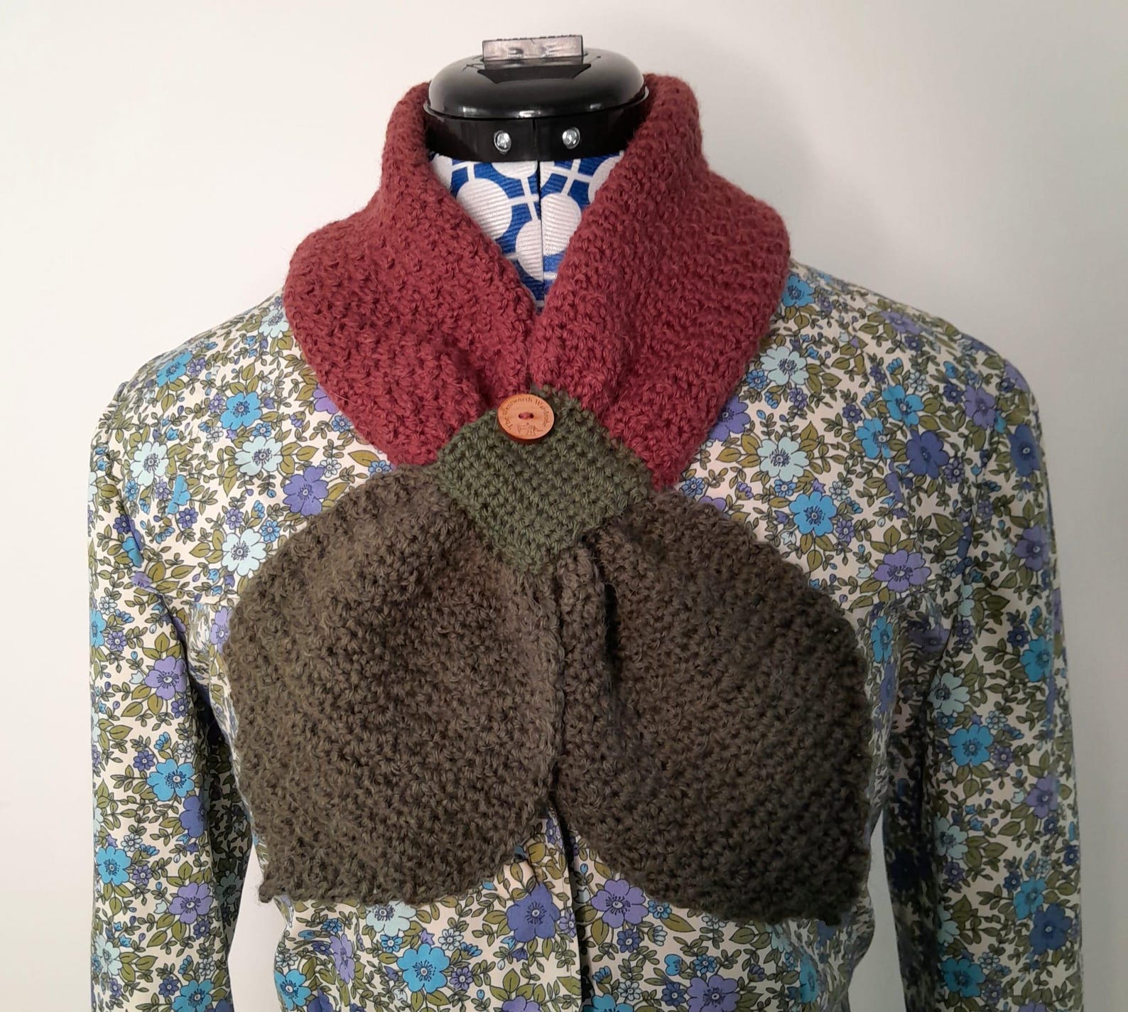 Scarf Vintage Style Crochet Marple Scarves Autumn Winter Wool Alpaca ...