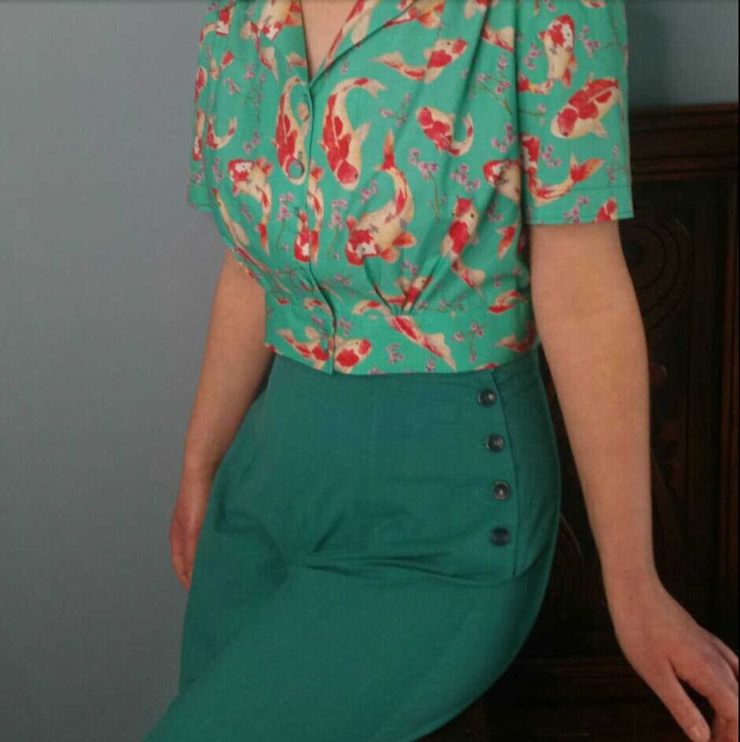 Women's Trousers // Made to Order, Size 10-16, Vintage Style Wide Leg ...