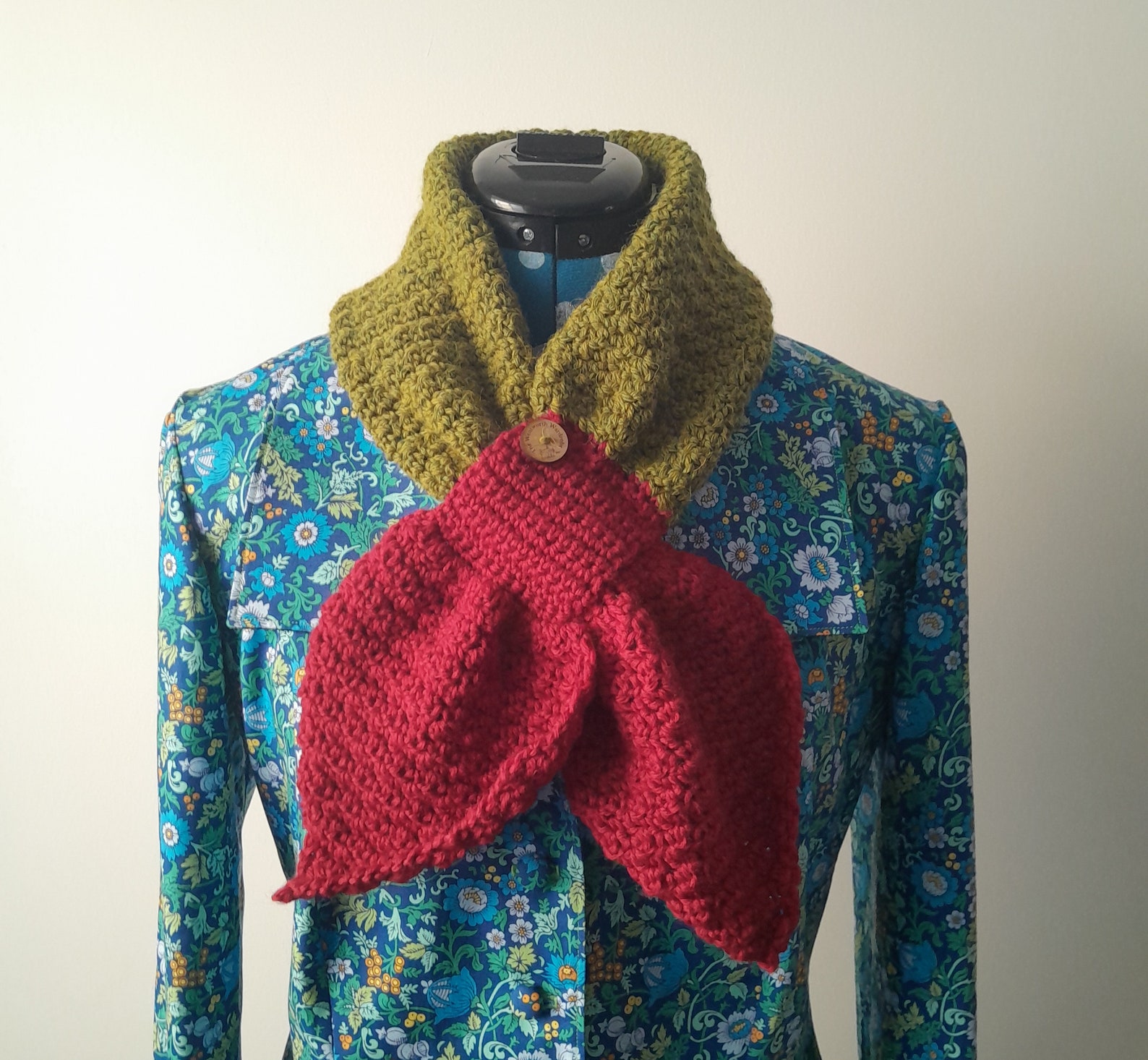 Scarf Vintage Style Crochet Marple Scarves Autumn Winter Wool Alpaca ...