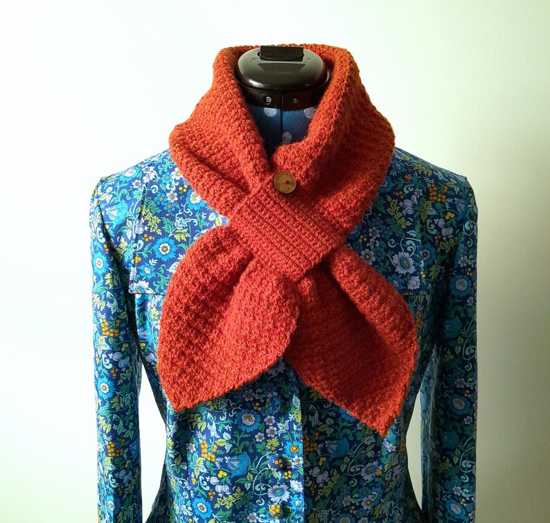 Scarf Vintage Style Crochet Marple Scarves Autumn Winter Wool Alpaca ...