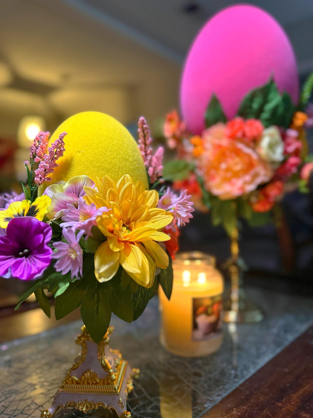 Deluxe Gold Easter Egg Centerpieces - Etsy