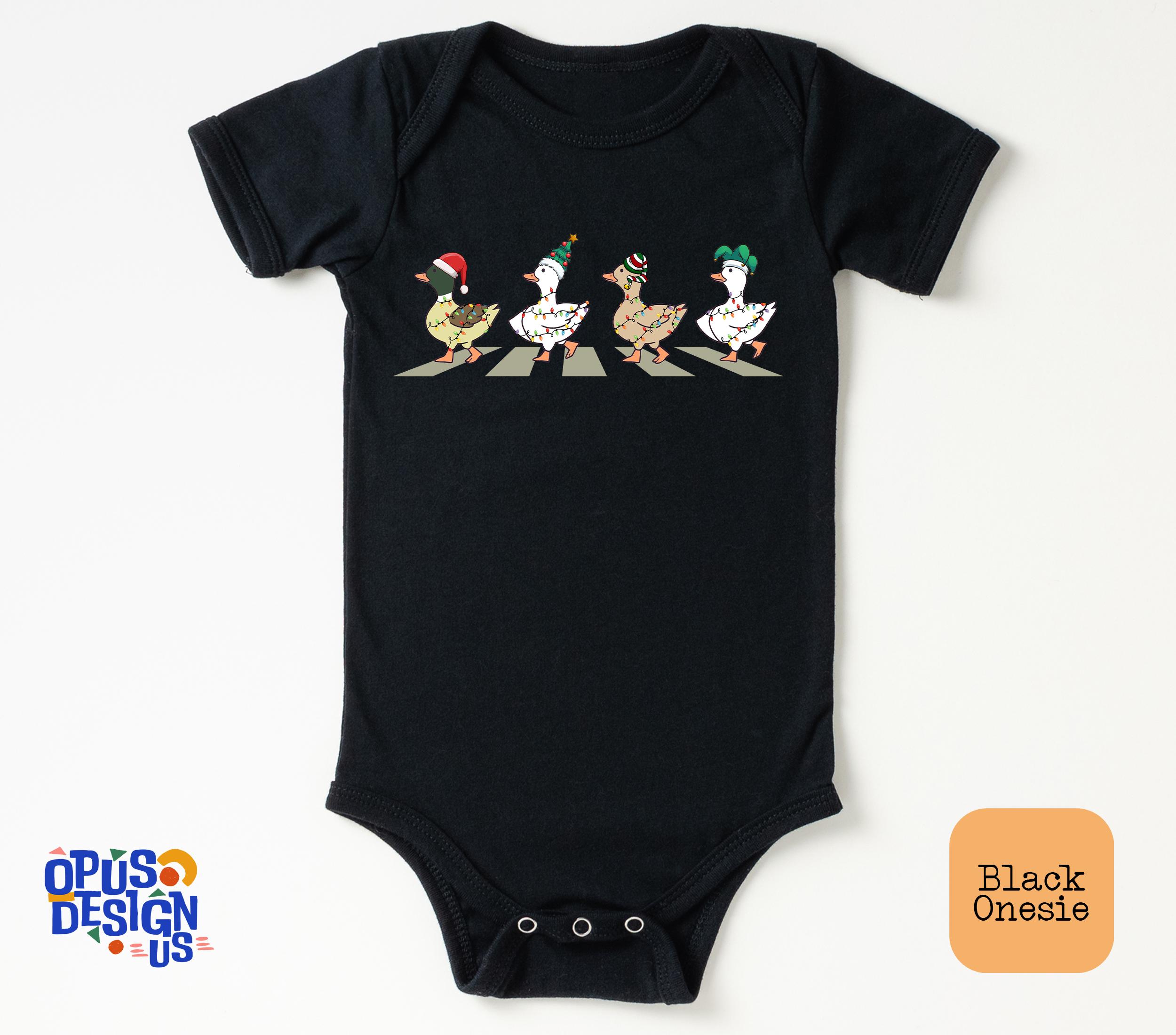 Christmas Ducks Baby Onesie®, Duck Christmas Baby Bodysuit, Funny ...