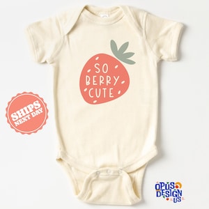 So Berry Cute Baby Onesies®, Cute Strawberry Baby Bodysuit, Brand so ...