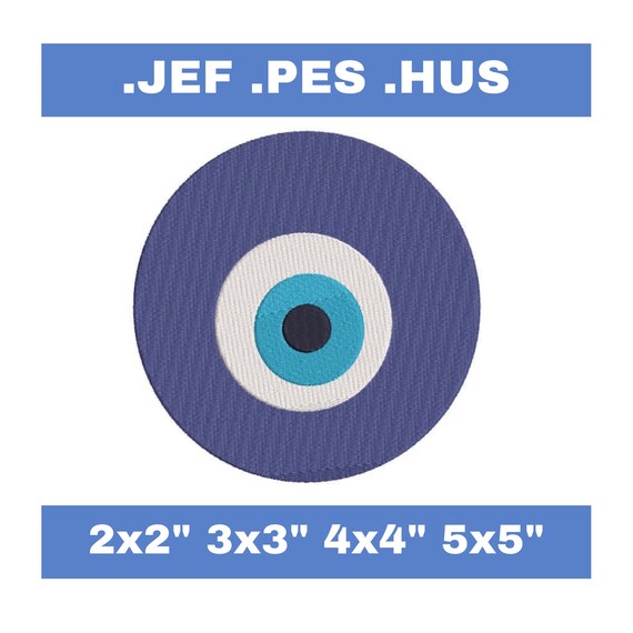 Evil Eye Embroidery Design 4 Sizes JEF PES HUS - Etsy