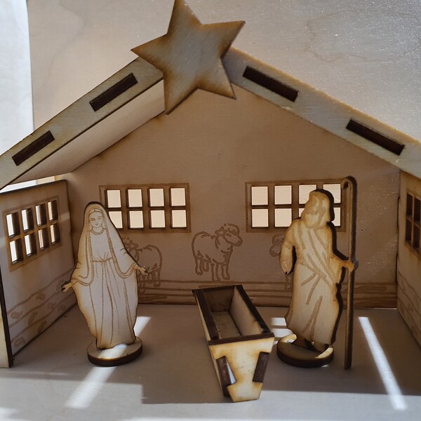 Stl File Nativity Scene - Etsy
