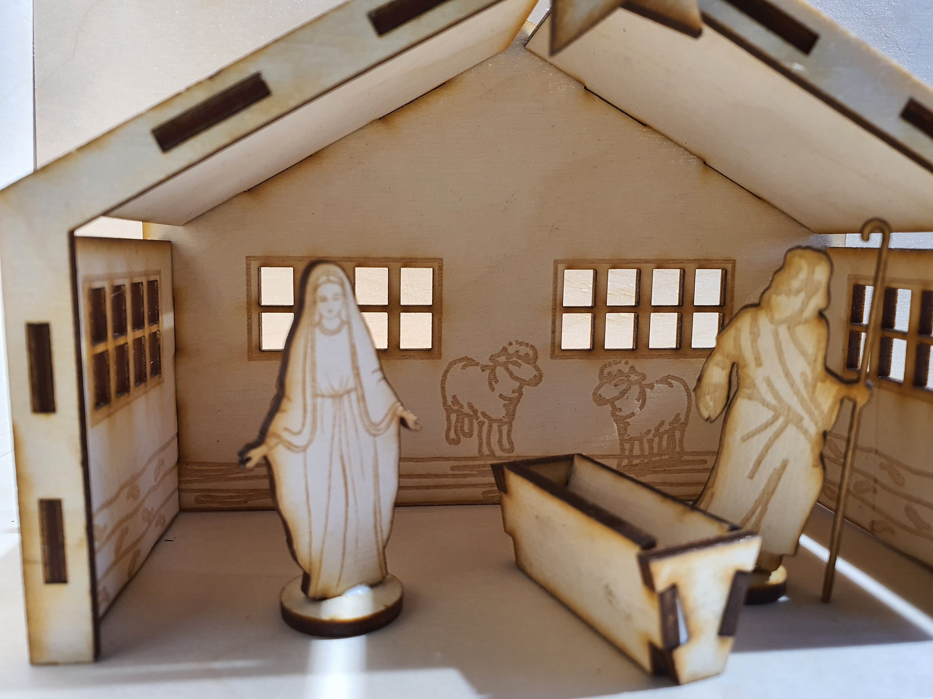 Christmas Nativity Scene 3D File Svg, Pdf, Dxf Christmas Decoration - Etsy