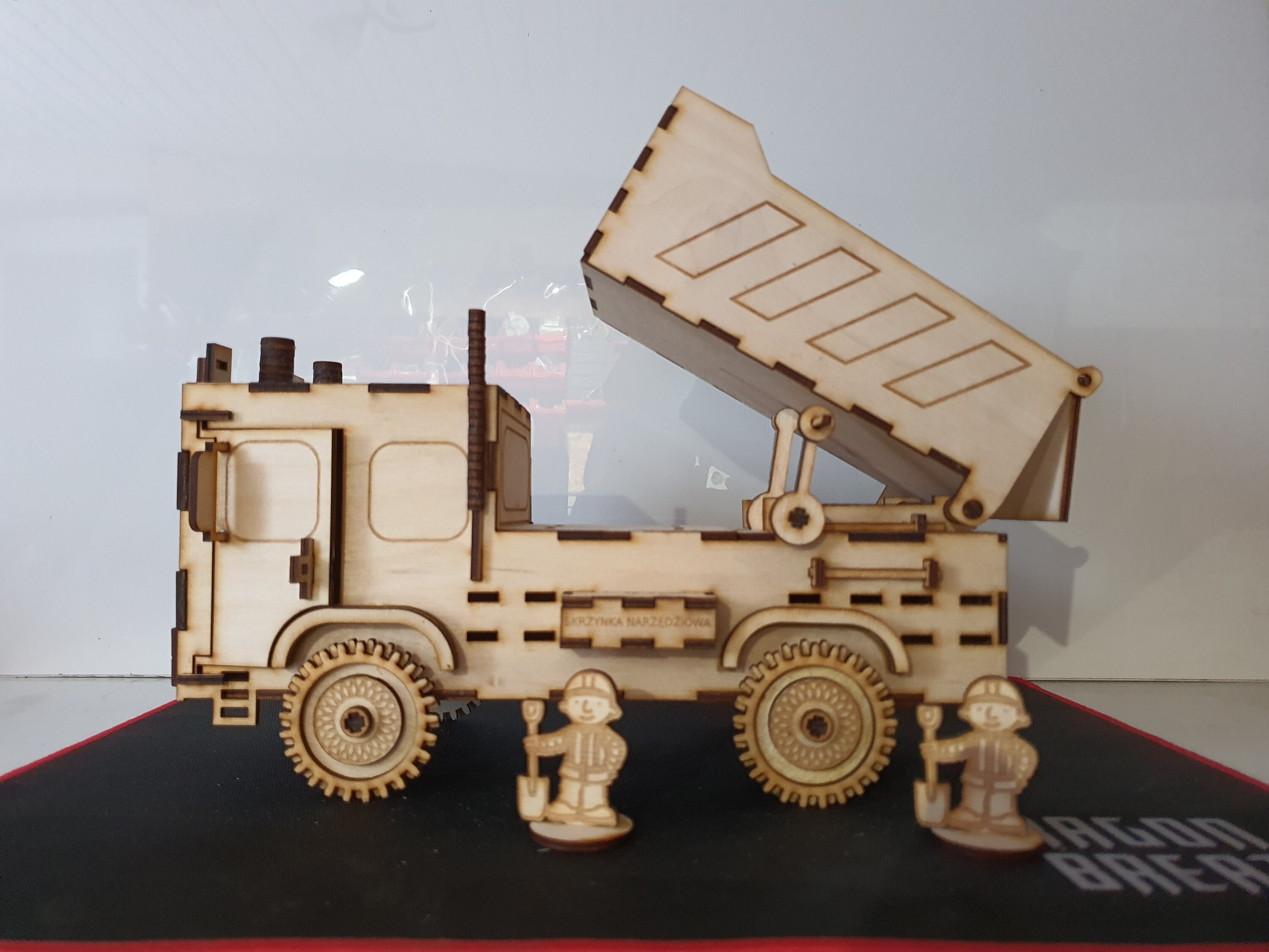 CNC Laser Cutting Toy Fire Truck 3d Dumper Truck. SVG File A Gift for a ...