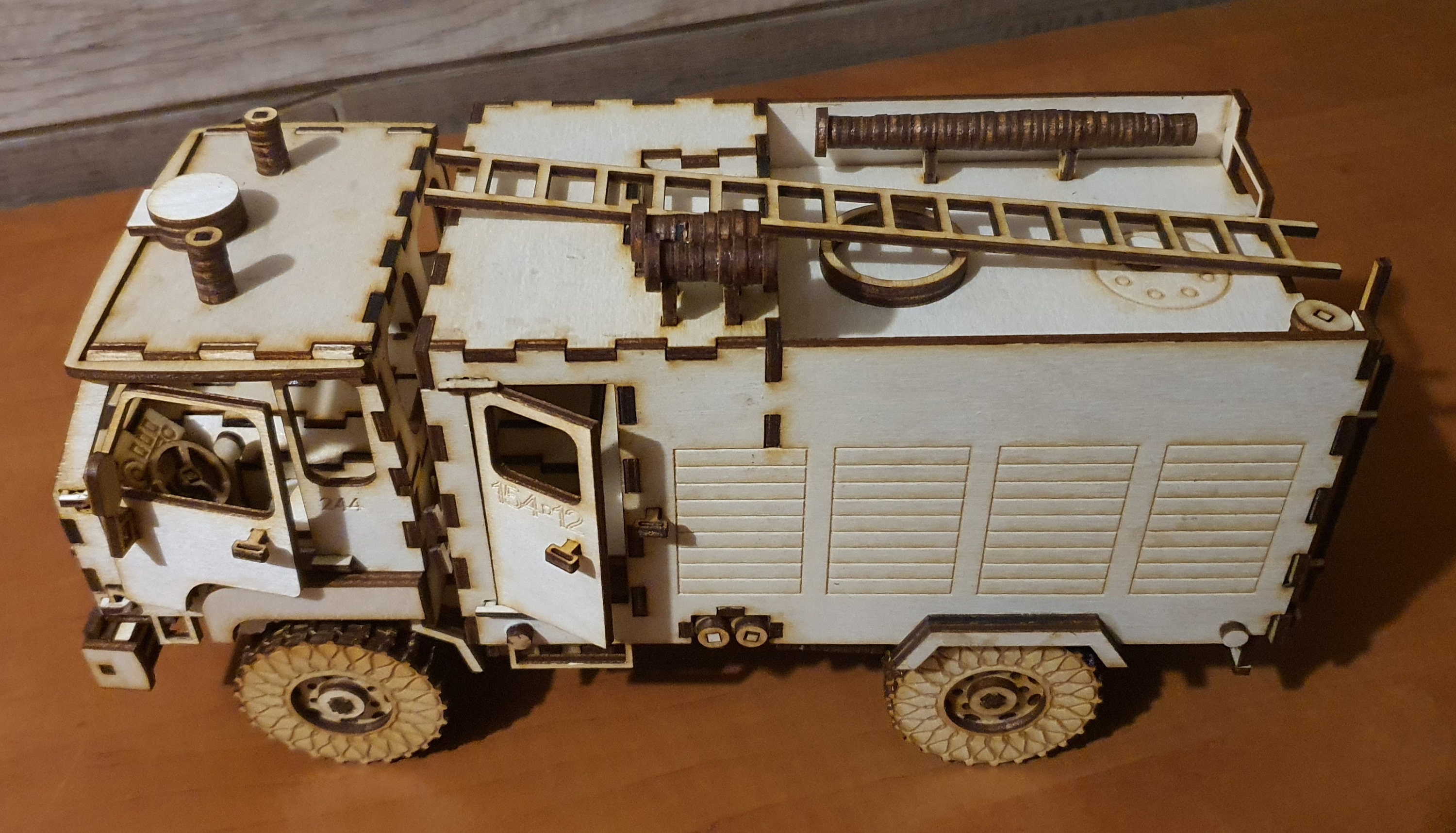 Star 244 CNC laser cutting toy fire truck 3D . Svg file, Gift for a ...