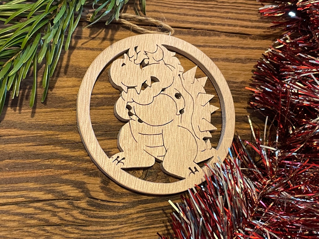 Bowser Christmas Ball, Wooden Ornaments, Christmas Decoration. - Etsy