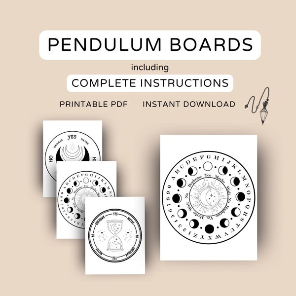 Pendulum Board Printable - Etsy