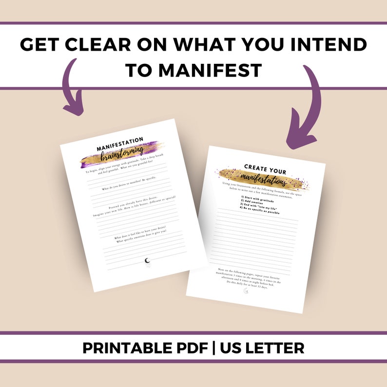 369 Manifestation Journal Printable, 369 Method, Manifesting Guide, Law of Attraction Workbook ...