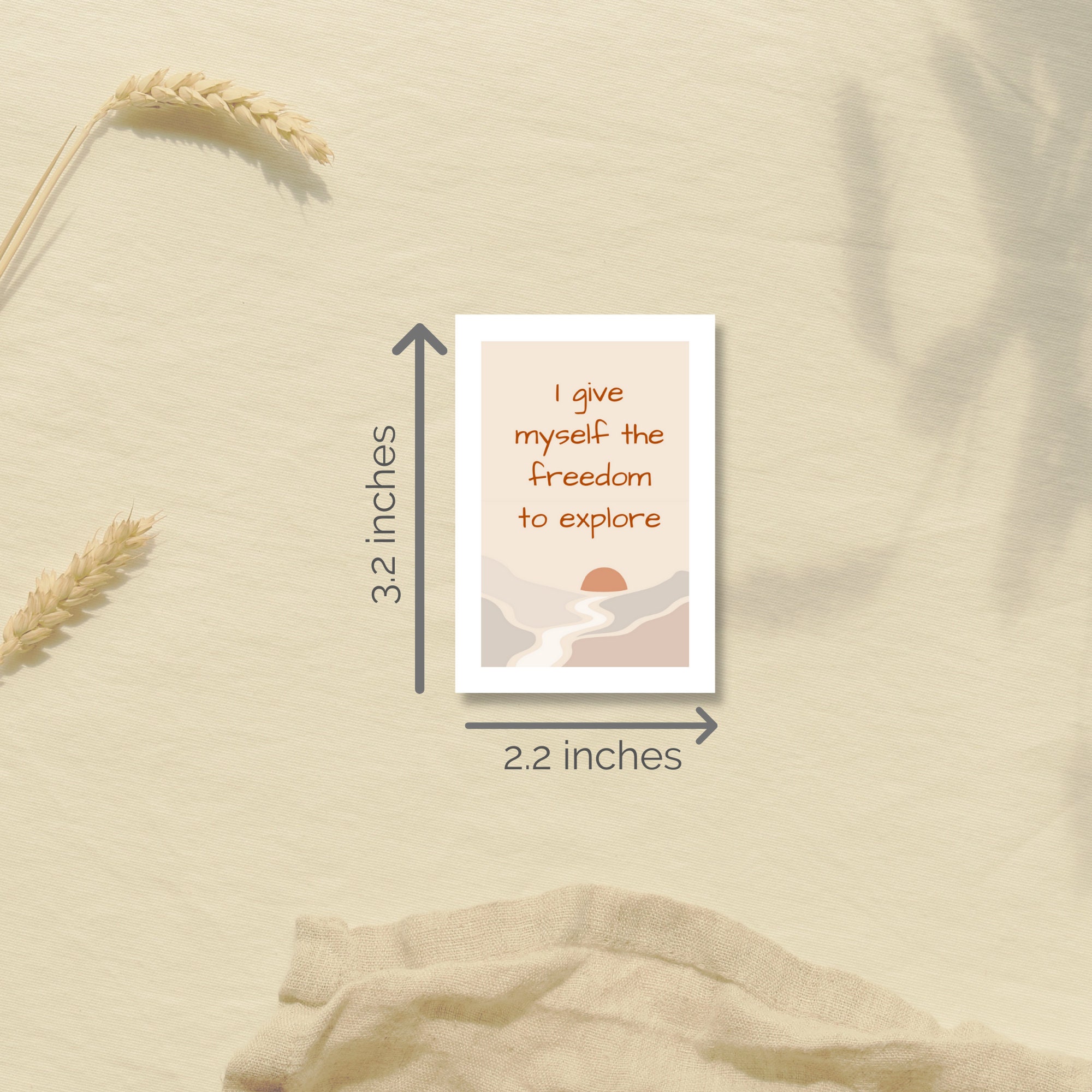 Boho Affirmation Cards Printable, Self Love Cards, Motivational Cards ...