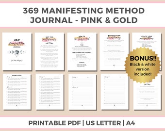 EDITABLE Digital Manifestation Journal 130 Pages to Increase - Etsy