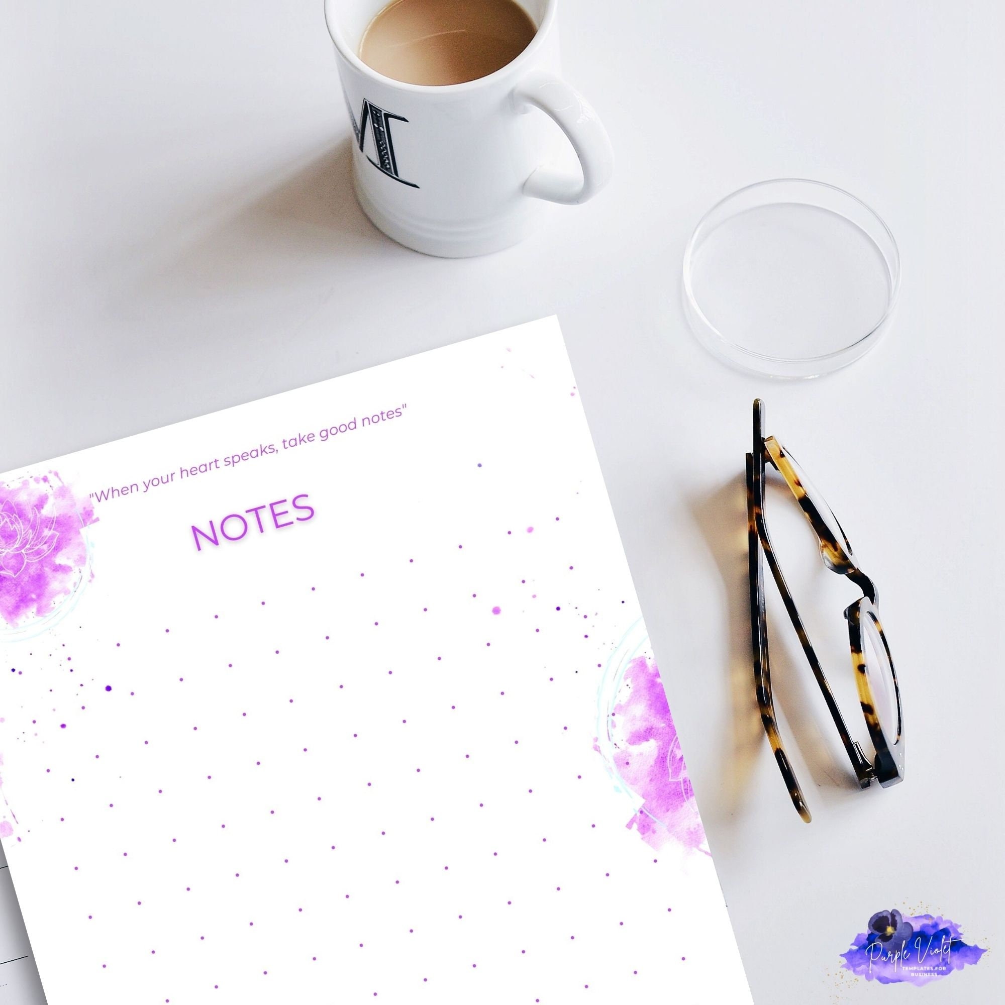 DIGITAL PAPER Pink Water Lily Printable Stationery A4 Lined Paper ...