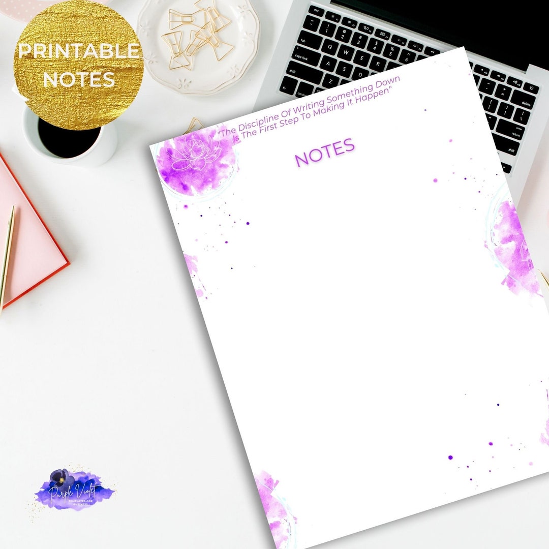 DIGITAL PAPER Pink Water Lily Printable Stationery A4 Lined Paper ...