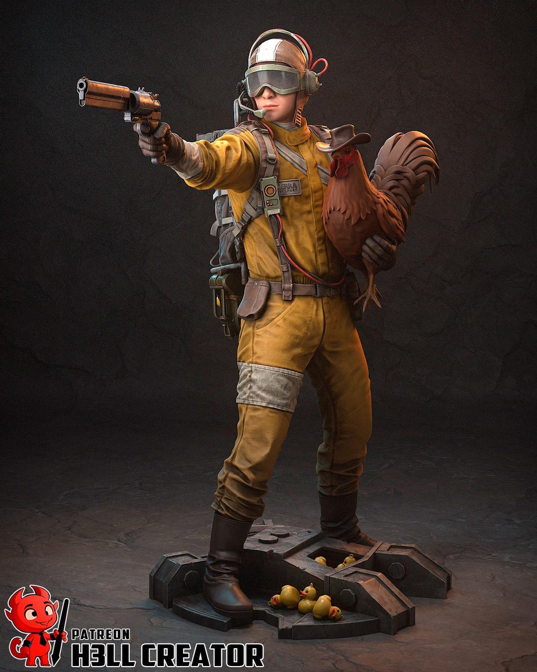 Raider Statue | Arc Raiders | Resin Collector Figure 185 Mm | Unpainted ...