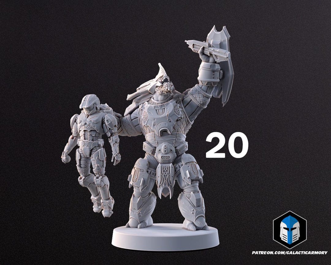 Halo Brute Miniatures | Tabletop | Sci-fi Wargaming - Etsy